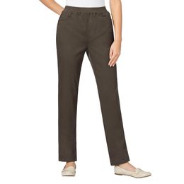 Stretch-Jeans Classic Basics, Damen, Gr. 42, Normalgr&ouml;&szlig;en, gr&uuml;n (khaki), 96% Baumwolle, 4% Elasthan, unifarben, lang, Jeans Stretch-Jeans