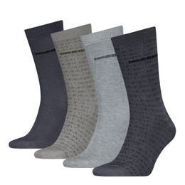 Socken Calvin Klein "CK MEN SOCK 4P GIFTBOX AOP", Herren, Gr. - (40/46), grau combo, Obermaterial: 58% Baumwolle, 39% Polyamid, 3% Elasthan, Socken Socken