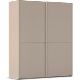 Schwebet&uuml;renschrank Rauch "Kleiderschrank Schrank Garderobe Schlafzimmerschrank SCALE-LINE", braun (fango), B:181cm H:223cm T:68cm, Holzwerkstoff, Schr&auml;nke, Schwebet&uuml;renschrank, edle Optik mit Bauchbinde in Korpusfarbe Dekorfront MADE IN GERMANY