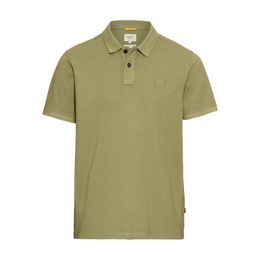 Poloshirt Camel Active, Herren, Gr. M, dusty khaki, Web, Obermaterial: 100% Baumwolle, unifarben, regular fit h&uuml;ftbedeckend, Rundhals, Shirts Poloshirt, mit Logo-Stickerei