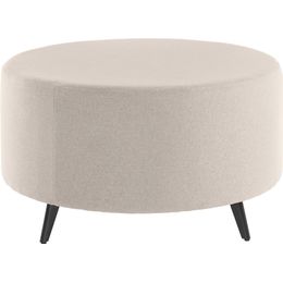 Polsterhocker Home Affaire "Hulby", beige (natur), B:80cm H:47cm T:80cm, 100% Polyester, Hocker, Polsterhocker, passend zur "Hulby"-Recamiere