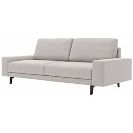 2-Sitzer "CR.450, Designsofa, Loungesofa", grau (lichtgrau 064, 11), B:180cm H:85cm T:95cm, NaturLEDER OSKAR (echtes Rindsleder);Flachgewebe VICTORIA (41% Polyacryl 38% Polyester 21% Baumwolle), CREATION BY ROLF BENZ, Sofas, 2-Sitzer, Armlehne breit niedrig, Alugussf&uuml;&szlig;e in umbragrau, Breite 180 cm