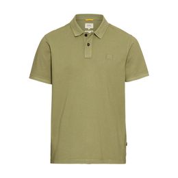 Poloshirt Camel Active, Herren, Gr. L, gr&uuml;n (dusty khaki), Web, Obermaterial: 100% Baumwolle, unifarben, regular fit h&uuml;ftbedeckend, Rundhals, Shirts Poloshirt, mit Logo-Stickerei