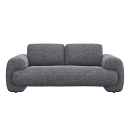2,5-Sitzer FLEXLUX "Molino Designsofa, Polstersofa, Einzelsofa, Couch", grau (graphite), B:247cm H:83cm T:108cm, 100% Polyester, Sofas, 2 5-Sitzer, Kaltschaum & Stahl-Wellen f&uuml;r erstklassigen Sitzkomfort, F&uuml;sse Schwarz