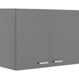 H&auml;ngeschrank Optifit "Parma", grau (basaltgrau), B:100cm H:70,4cm T:34,9cm, Holzwerkstoff, Schr&auml;nke, H&auml;ngeschrank, Breite 100 cm