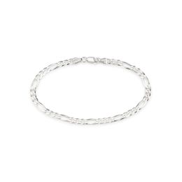 Armband Bruno Banani "Schmuck Geschenk Silber 925 Armschmuck Armkette Figarokette" Gr. 19, silber (silberfarben), Armb&auml;nder, Herren, 19, Silber 925 (Sterlingsilber), Armband