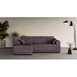Ecksofa Home Affaire "TAMMO", grau (anthrazit), B:233cm H:80cm T:162cm, 100% Polyester, Sofas, Ecksofa, L-Form