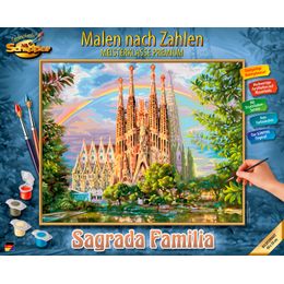 Malen nach Zahlen Schipper "Meisterklasse Premium - Sagrada Familia", bunt, Malvorlagen, KinderB:52cm H:41cm, Malen nach Zahlen, Made in Germany, B:52cm H:41cm
