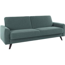 3-Sitzer exxpo - SOFA FASHION "Samso, elegant und bequem, toller Sitzkomfort, Schlafsofa", braun (pine), B:222cm H:89cm T:93cm, Sofas, 3-Sitzer, Kippcouch, inklusive Bettfunktion und Bettkasten, Komfortsitzh&ouml;he 49cm