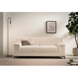 2,5-Sitzer Home Affaire "Jamie 2 auch in Cord B/T/H: 192/81/76 cm", beige, B:192cm H:76cm T:81cm, 100% Polyester, Sofas, 2 5-Sitzer, zeitlos, modern, mit komfortablem Federkern