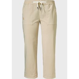 Sch&ouml;ffel 3/4-Hose SCH&Ouml;FFEL "Pants Rangun L", Damen, Gr. 34, Normalgr&ouml;&szlig;en, braun (4160, braun), Oberstoff: 87% Polyester, 13% Elasthan, Hosen 3/4-Hose