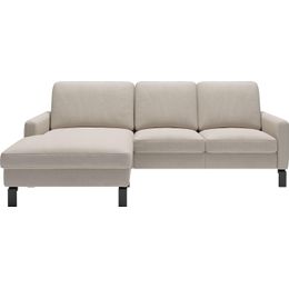 Ecksofa Home Affaire "Lecce, L-Form, Federkernpolsterung, Breite 224 cm", taupe, B:224cm H:86cm T:164cm, 100% Polyester, Sofas, Ecksofa, inkl. saugroboterfreundliche H&ouml;he & schmale Armlehnen