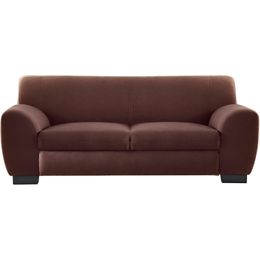 Sofa Home Affaire "Nika L-Form", braun (mokka), B:195cm H:78cm T:84cm, Struktur (70% Polyacryl, 30% Polyester);Primabelle-Microfaser (100% Polyester), Sofas, Sofa, als 2-oder 3-Sitzer, in Microfaser PRIMABELLE oder Struktur