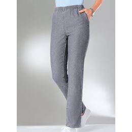 Schlupfjeans Classic Basics, Damen, Gr. 48, Normalgr&ouml;&szlig;en, grau, 100% Baumwolle, unifarben, lang, Jeans Schlupfjeans