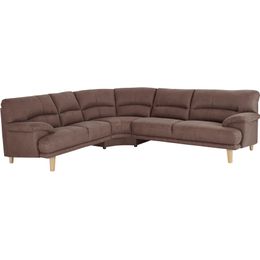 Polsterecke Trendmanufaktur "Cecilia, italienisches Designsprache, modern und komfortabel, L-Form", braun, B:280cm H:87cm T:240cm, Sofas, Polsterecke, toller Sitzkomfort und bequeme Armlehnen