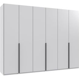Kleiderschrank wimex "Mugano,in 5 Breiten,2 H&ouml;hen,2 Tiefen, viele Farben, Made in Germany", wei&szlig;, griffe schwarz, B:270cm H:208cm T:58cm, Holzwerkstoff, Schr&auml;nke, Kleiderschrank, mit langen Griffen aus Metall, mit oder ohne Spiegel