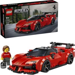 Konstruktionsspielsteine Lego "Ferrari SF90 XX Stradale Sportwagen (77254), Lego Speed Champions", rot, Spielbausteine, Kinder, Kunststoff, Konstruktionsspielsteine, Made in Europe, Topseller