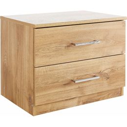 Nachtkommode wimex "Anna", braun (plankeneichefarben), B:52cm H:40cm T:38cm, Sideboards, Nachtkommode