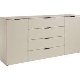 HBZ-MEBLE Sideboard HBZ "Linz Kommode, BxHxT 180x90x40cm", beige (kaschmir), B:180cm H:90cm T:40cm, Holzwerkstoff, Sideboards, Sideboard, Breite 180cm,Lip-Griff, Melaminbeschichtung
