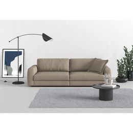 Big-Sofa Trendmanufaktur "Bourbon, Designsofa, Mega Sofa mit tollem Sitzkomfort, Breite 264cm", braun (schlamm), B:264cm H:84cm T:111cm, 100% Polyester, Sofas, Big-Sofa, mit extra hohem Sitzkomfort, in trendigem Cord Bezug erh&auml;ltlich