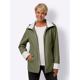 Langjacke Classic Basics, Damen, Gr. 54, gr&uuml;n (khaki), 100% Polyester, unifarben, Jacken Langjacke
