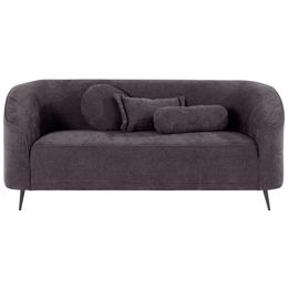3-Sitzer Home Affaire "Ashly", grau (anthrazit), B:184cm H:81cm T:80cm, 100% Polyester, Sofas, 3-Sitzer, in 3 Bezugsvarianten, Boucl&eacute;, Samtoptik und Struktur weich.