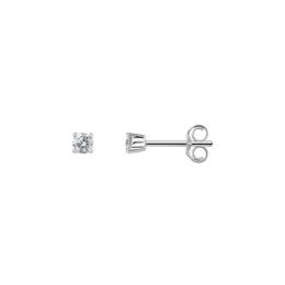 Paar Ohrstecker ONE ELEMENT "0.20 ct Diamant Brillant Ohrringe Ohrstecker aus 585 Wei&szlig;gold", silber, Ohrringe, Damen, Wei&szlig;gold 585, Paar Ohrstecker