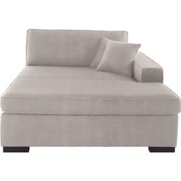 Sofaelement Home Affaire "Skara XXL", beige (natur), B:140cm H:86cm T:190cm, 100% Polyester, Polsterelemente, Sofaelement, Modul XXL - zum eigenen Zusammenstellen, Armlehne links/rechts w&auml;hlbar