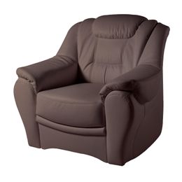 Sit & More Sessel SIT & MORE "Bellevue", braun (mokka), B:98cm H:94cm T:95cm, Luxus-Microfaser ALTARA NUBUCK (100% Polyester);SOFTLUX-Kunstleder;NaturLEDER (echtes Rindsleder), Sessel, Sessel
