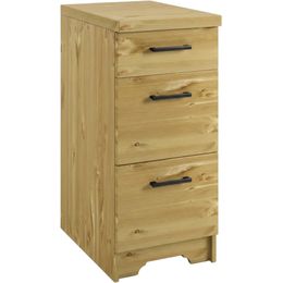 Unterschrank Home Affaire "Meliss", natur, B:40cm H:88cm T:60cm, Massivholz, Schr&auml;nke, Unterschrank, aus massiver Kiefer, Breite 40 cm, Soft-Close-Funktion