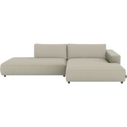 Ecksofa Musterring "Lucia", silber, B:330cm H:81cm T:190cm, 100% Polyester, Sofas, Ecksofa, verschiedene Farben, gro&szlig;er Longchair mit Armlehne, B330 x T190 cm