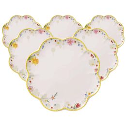Villeroy & Boch Speiseteller VILLEROY & BOCH "Speiseteller Spring Awakening &oslash; 27 cm 6er Set bunt", bunt, Speiseteller, Speiseteller