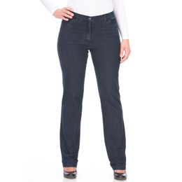 Stretch-Jeans KjBRAND "Betty Denim Stretch", Damen, Gr. 46/23, K-Gr, blau (schwarz, blau), Denim/Jeans, Obermaterial: 85% Baumwolle, 13% Polyester, 2% Elasthan, leichte Abriebeffekte, Basic lang, Jeans Stretch-Jeans, mit Stretch