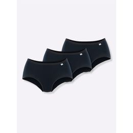 H&uuml;ftslip Speidel, Damen, Gr. 48, 3 Stk., schwarz, 95% Baumwolle, 5% Elasthan, Unterhosen H&uuml;ftslip