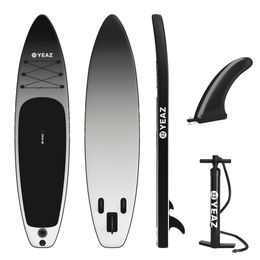 Inflatable SUP-Board YEAZ "SUP Board BLACK SANDS BEACH - EXOTRACE PRO -", grau, Wassersportboards, Inflatable SUP-Board