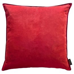 Kissenh&uuml;lle Apelt "Magnus", rot, B:46cm L:46cm, Polyester, Obermaterial: 100% Polyester, Kissenbez&uuml;ge, Kissenh&uuml;lle