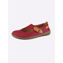 Slipper Gemini, Damen, Gr. 38, rot, Glattleder, Schuhe Slipper