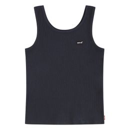 Ripptanktop LEVI'S KIDS "LVG MEET AND GREET RIBBED TANK", M&auml;dchen, Gr. 6 (116), schwarz, Obermaterial: 95% Baumwolle, 5% Elasthan, Rundhals, Tops Ripptanktop, for GIRLS