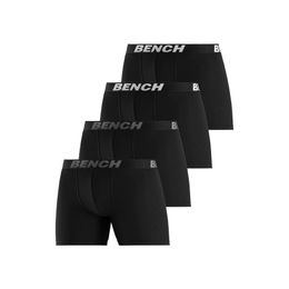 Boxer Bench. "Boxershorts f&uuml;r Herren", Herren, Gr. L (6), 4 Stk., schwarz, Jersey, Obermaterial: 92% Baumwolle, 8% Elasthan (LYCRA), unifarben, eng, Unterhosen Boxer, Unterhose mit l&auml;ngerer Beinform aus Baumwollmischung, Topseller
