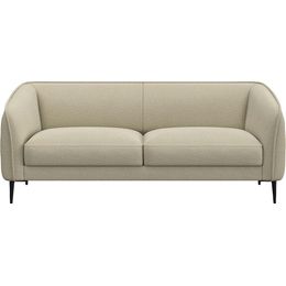 2,5-Sitzer FLEXLUX "Belle Designsofa, Couch, bequem durch Kaltschaum im Sitz", beige (sandy beige), B:188cm H:74cm T:89cm, 100% Polyester, Sofas, 2 5-Sitzer, Skandinavisches Design, In hochwertiger Verarbeitung