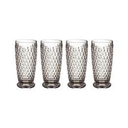 Villeroy & Boch Longdrinkglas VILLEROY & BOCH "Longdrinkgl&auml;ser Boston 300 ml 4er Set transparent", bunt (transparent), Kristallglas, Trinkgef&auml;&szlig;e, Longdrinkglas