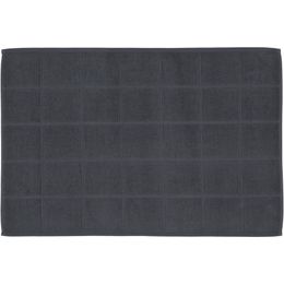 Hotelmatte Ross "Unifond", grau (anthrazit), H:10mm, Baumwolle, Badematten, Hotelmatte, besonders weich, Badezimmerteppich, uni