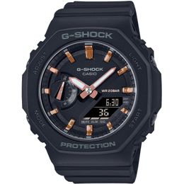 Chronograph Casio G-SHOCK, schwarz (rosegoldfarben, schwarz), Armbanduhren, Damen, Chronograph, Quarzuhr, Armbanduhr, Damen, Herren, digital, bis 20 bar wasserdicht