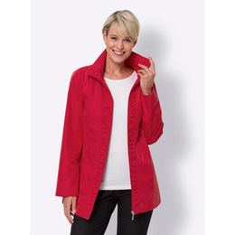 Langjacke Classic Basics, Damen, Gr. 46, lila (erdbeere), 100% Polyester, unifarben, Jacken Langjacke