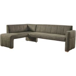 Essbank exxpo - SOFA FASHION, gr&uuml;n (forest), B:245cm H:83cm T:159cm, Holzwerkstoff, Sitzb&auml;nke, Essbank, elegant und modern mit hohem Sitzkomfort