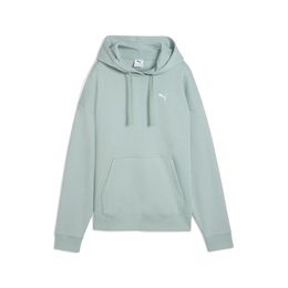 Kapuzensweatshirt Puma "ESS COMFORT HOODIE FL (S)", Damen, Gr. S, light moss, Fleece, Obermaterial: 66% Baumwolle, 34% Polyester, unifarben, comfort fit normal, Rundhals, angesetztes B&uuml;ndchen, Sweatshirts Kapuzensweatshirt, mit K&auml;ngurutasche, sportlicher Stil, mit Kapuze