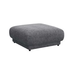 Pouf FLEXLUX "Molino, Fu&szlig;hocker, Sitzhocker, Polsterhocker", grau (graphite), B:107cm H:44cm T:107cm, 100% Polyester, Poufs, Pouf, Kaltschaum & Stahl-Wellen, F&uuml;sse Schwarz