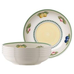 Villeroy & Boch Schale VILLEROY & BOCH "Schalen French Garden Fleurence &oslash; 23,5 cm 6er Set bunt", bunt, L:23,5cm, Sch&uuml;sseln, Schale
