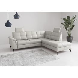 Sit & More Ecksofa SIT & MORE "Zora", reinwei&szlig;, T:212cm, Sofas, Ecksofa