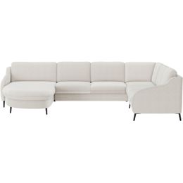 Sit & More Wohnlandschaft SIT & MORE "Soul U-Form", wei&szlig;, B:372cm H:90cm T:227cm, 100% Polyester, Sofas, Wohnlandschaft, wahlweise mit Bettfunktion und Schubkasten